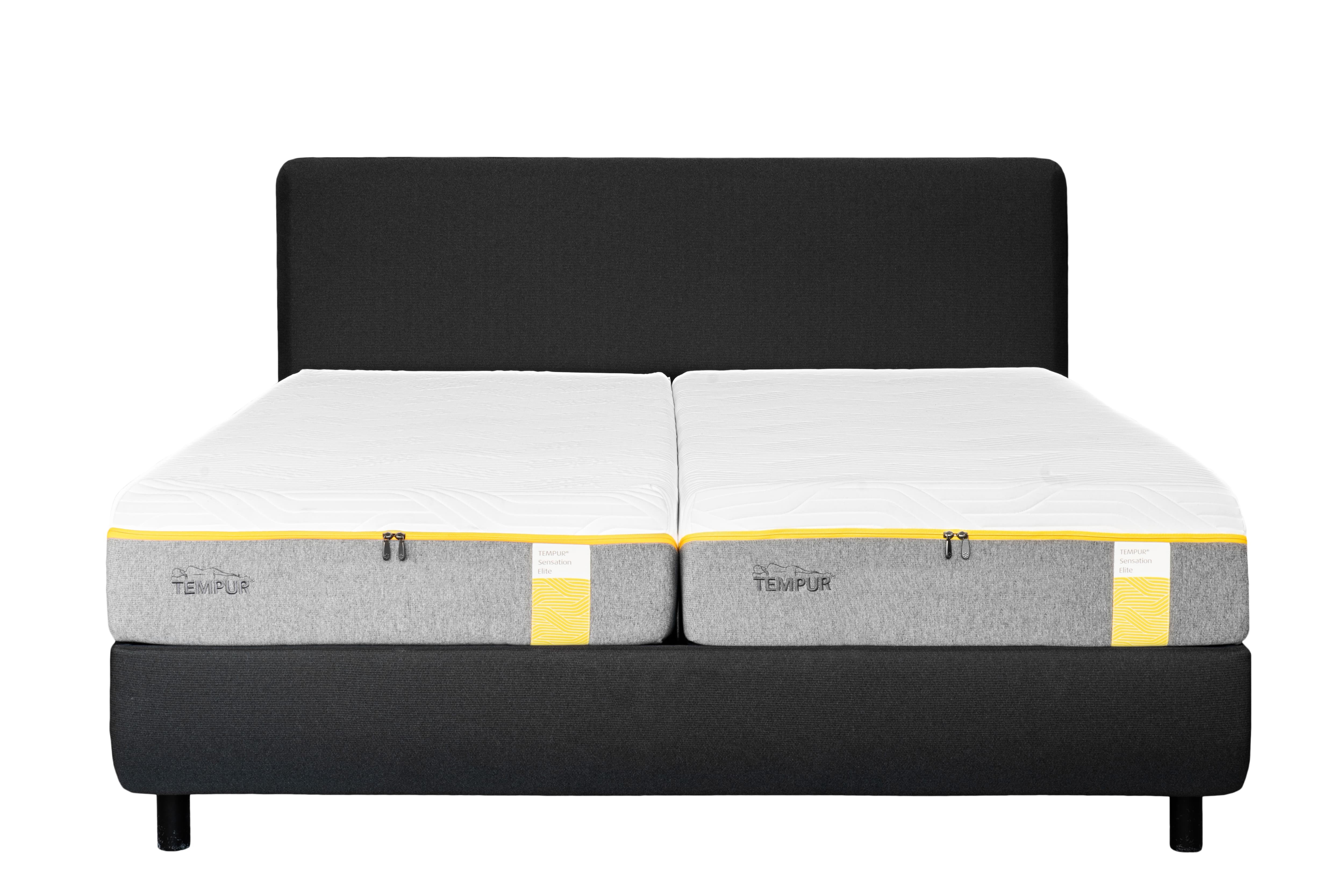 TEMPUR Arc Form Adjustable Slatted Warm Stone, 140x200 cm, Black/Gold ...